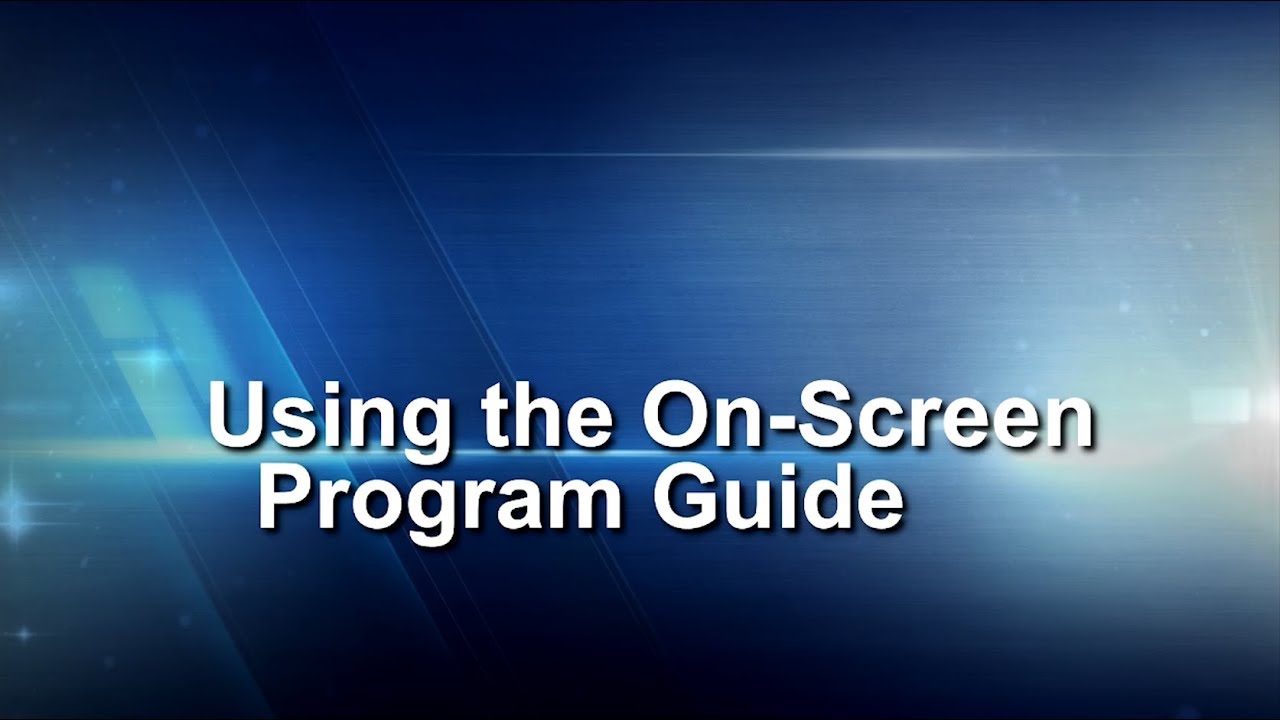 Using the Program Guide - Remote Control Options