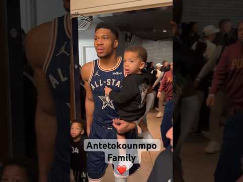 Giannis Antetokounmpo Family Was By His Side At The 2024 #NBAAllStar Game! 🥹❤️| #Shorts