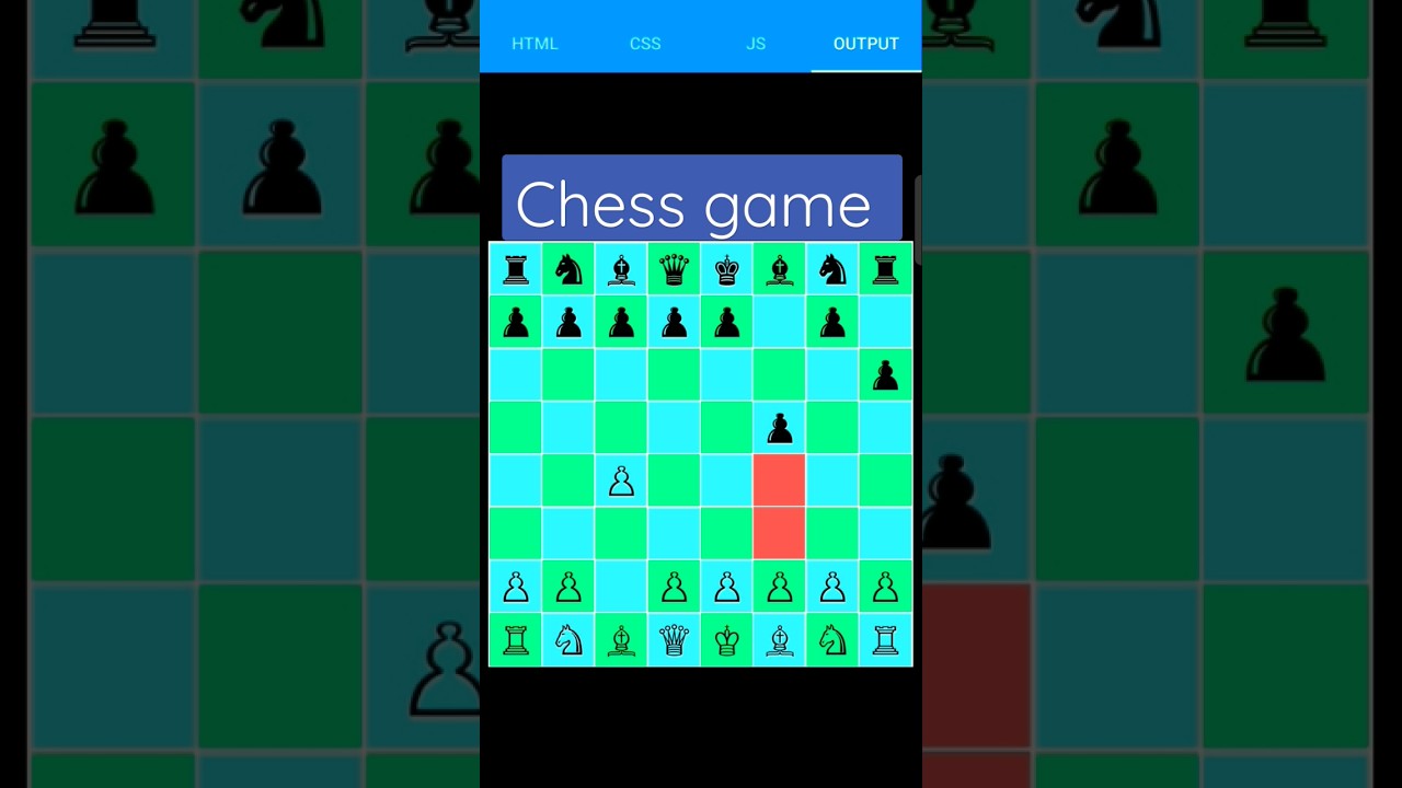 create your own chess game #coding #code