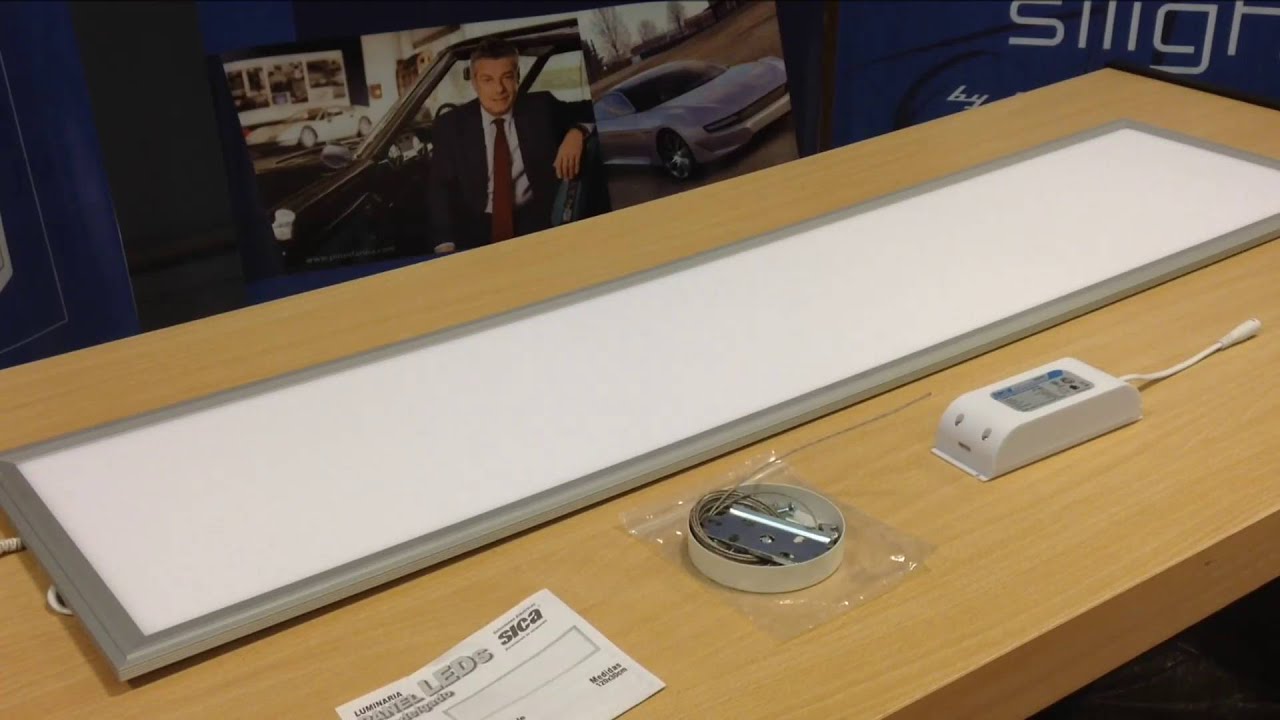 Panel LED rectangular 120 x 30 Conexion