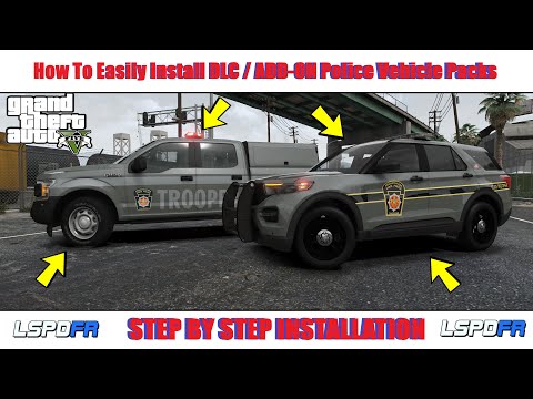 How To Easily Install DLC / ADD-ON Police Vehicle Packs ( #LSPDFR ) GTA 5 LSPDFR Tutorial