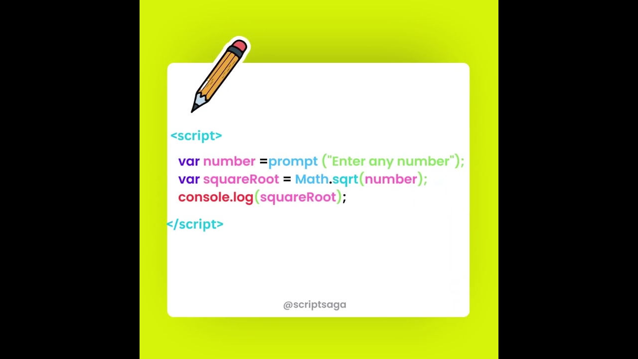 JavaScript square root tutorial || Calculating Square Root Using Math.sqrt() Function ||