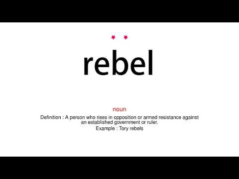 How to pronounce rebel - Vocab Today