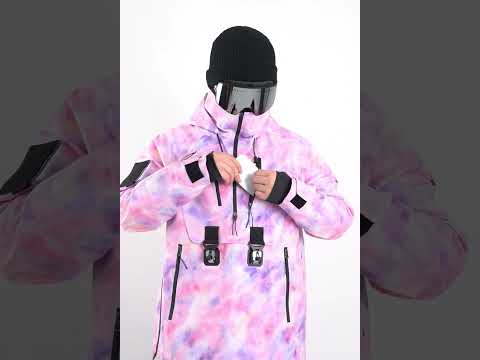 Insulated ski hooded jacket