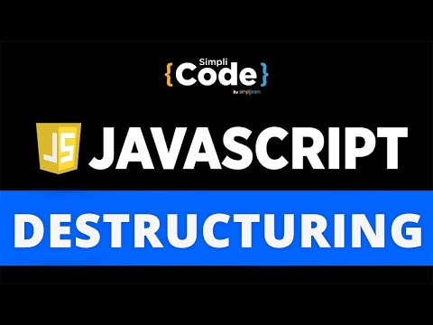 Destructuring In JavaScript | Object Destructuring In JavaScript | JavaScript Tutorial | SimpliCode