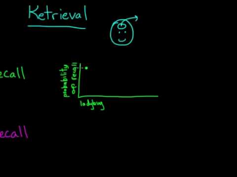 05 Memory 04 Retrieval Free recall, cued recall, and recognition