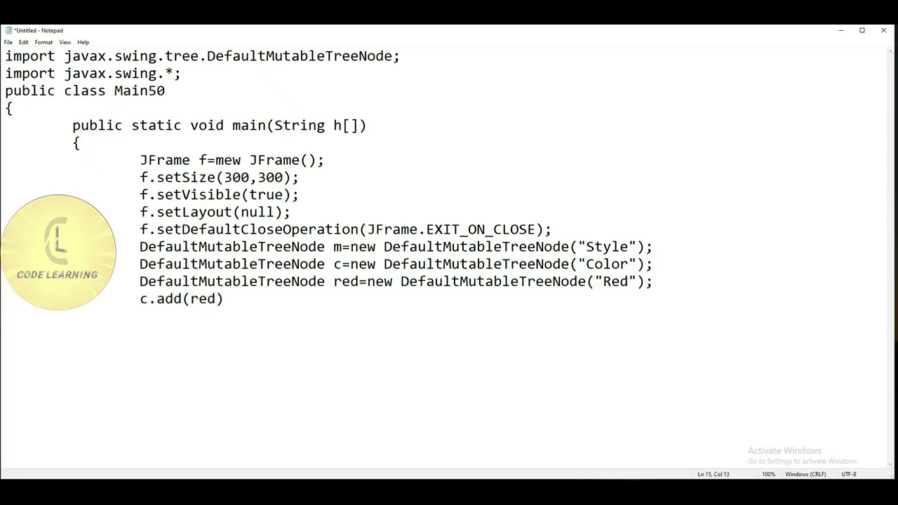 Java | Swing class 'JTree' | CodeLearning