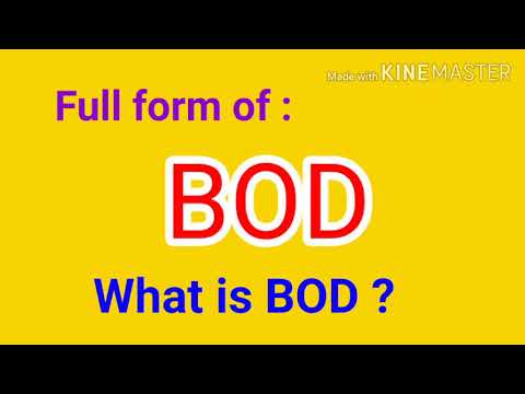 Full form of BOD // What is BOD ?// BOD //
