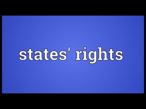 States' rights Meaning