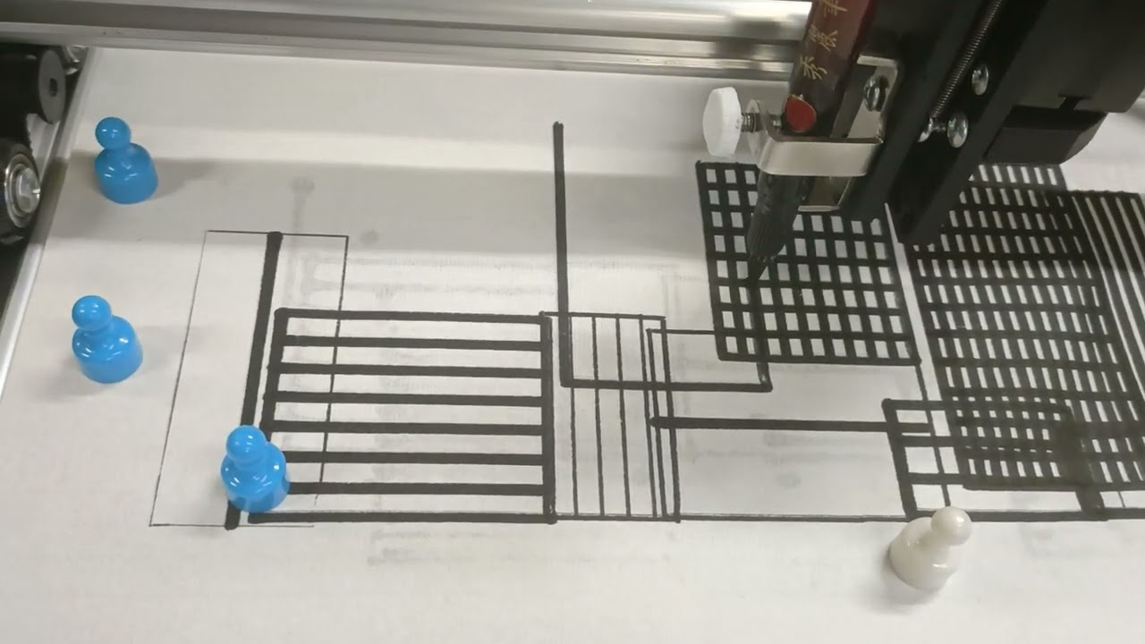 Pen plotter final project drawing process
