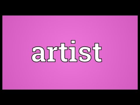Artist Meaning
