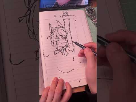 Random stroke of pen ink #shorts #anime #shortsviral #drawsoeasyanime
