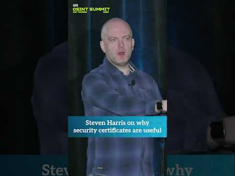 Why Are Security Certificates Useful? | SANS OSINT Summit 2025