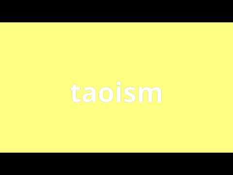 what is the meaning of taoism.