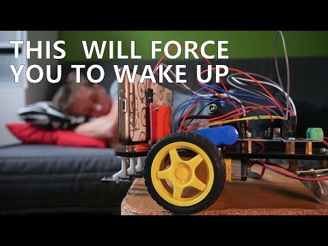Arduino-Powered Mobile Robot Alarm to Wake You Up! | Open Electronics