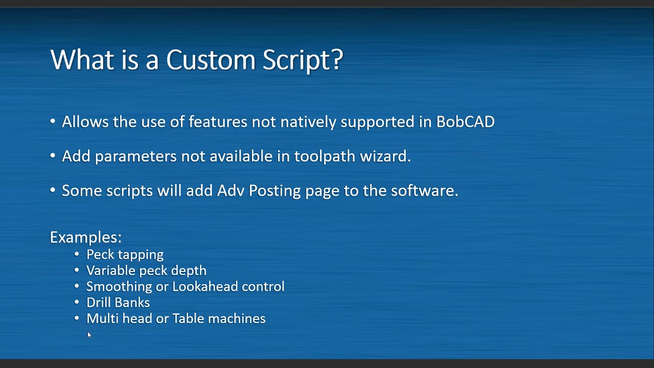 What is a Custom Scripted Post Processor and How to Request One