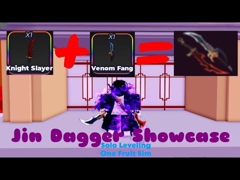 [OFS] New Meta Weapon?! Jin’s Dagger Showcase in One Fruit Sim!