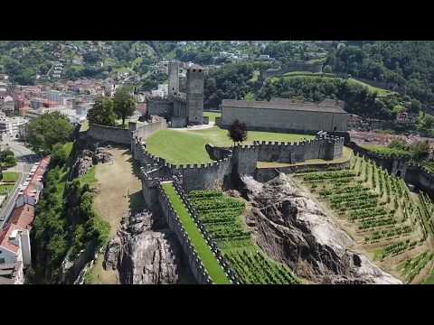 Castelgrande Bellinzona und Lago di Lugano