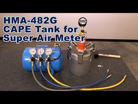 How to Pressurize the Super Air Meter (HM-345) with the CAPE Tank (HMA-482G)