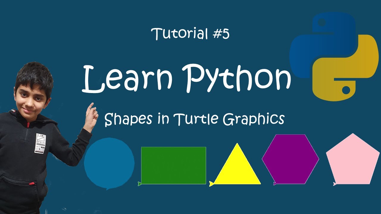 Learn Python, Tutorial 5 (Draw Shapes Using turtle)