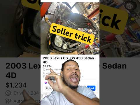 Selling cars with $1234 as price. #sellertrick #automobile #car #lexus #buyingcars #garageshop