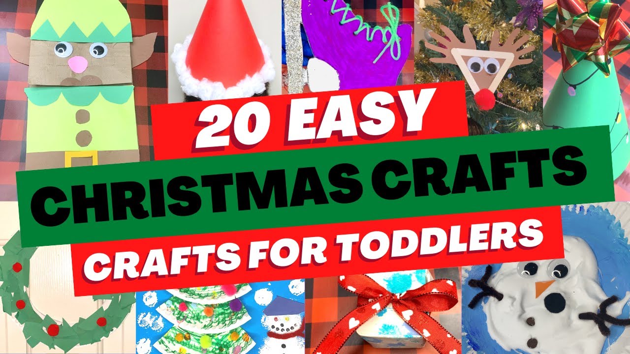 20 Easy Christmas Crafts for Kids| 2023| No Voiceover| Household Items|Timestamps