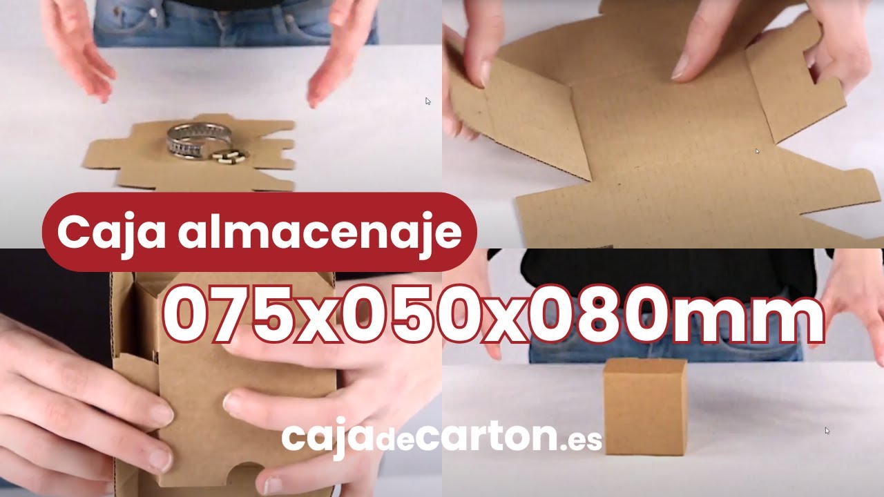 CAJA DE CARTON PARA ALMACENAJE 075x050x080mm