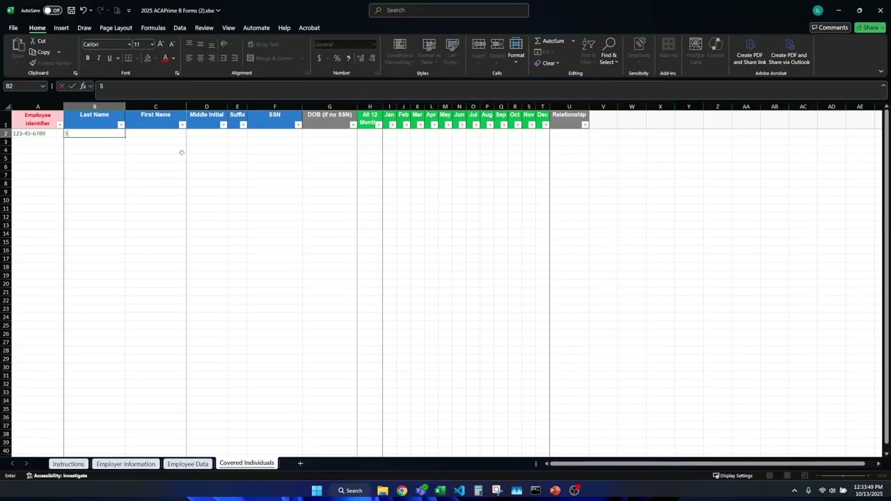 B FORMS Tutorial From ACAPrime