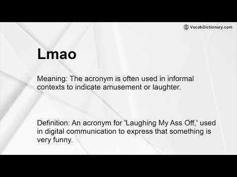 Lmao Meaning