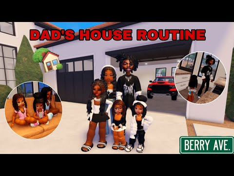 THE KIDS WENT TO THEIR DADDY HOUSE! *WEEKEND ROUTINE* | Berry Ave Roleplay #berryave #roblox