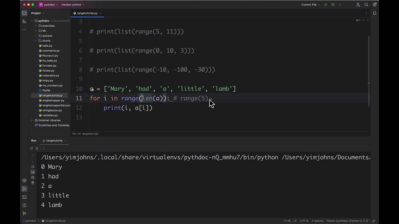 25. Mastering Python range function | Python Documentation Tutorial