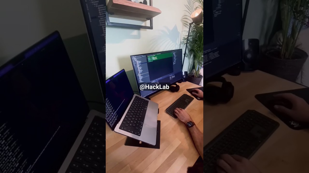 The Coding On Double Screen #coding #programming #programmer #shorts