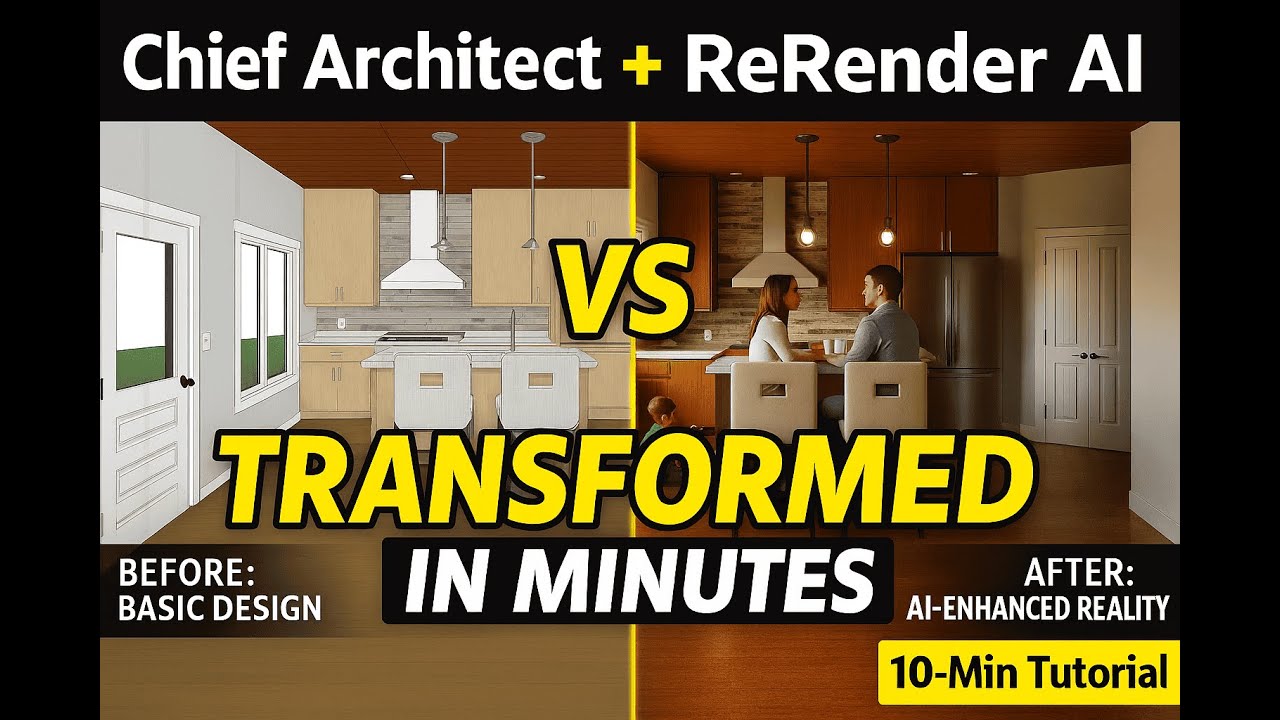 AI Rendering for Architects: Chief Architect to ReRender AI in 10 Minutes