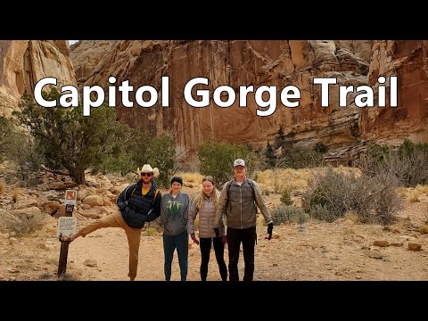 Capitol Reef National Park - Capitol Gorge, Petroglyphs, Pioneer Register, Tanks