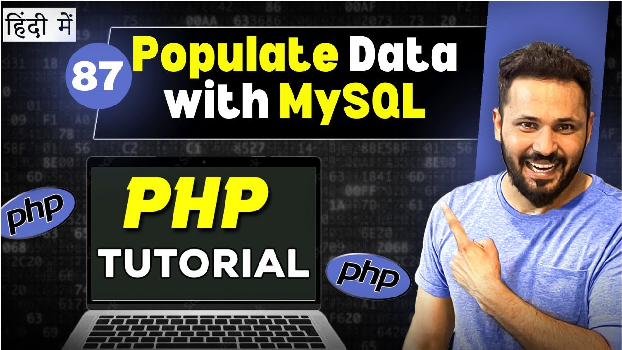 Php Tutorial in Hindi #87 Populate data input fields from Mysql Table | PDO