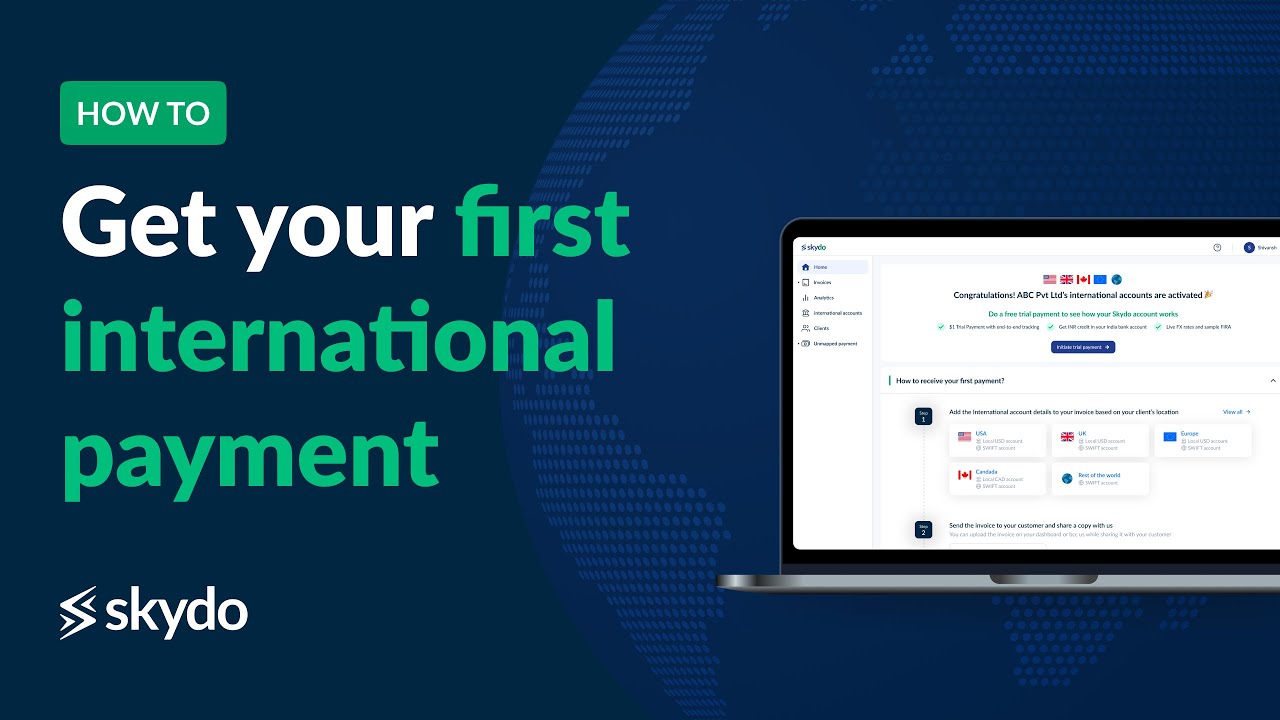 How To Get Your First International Payment