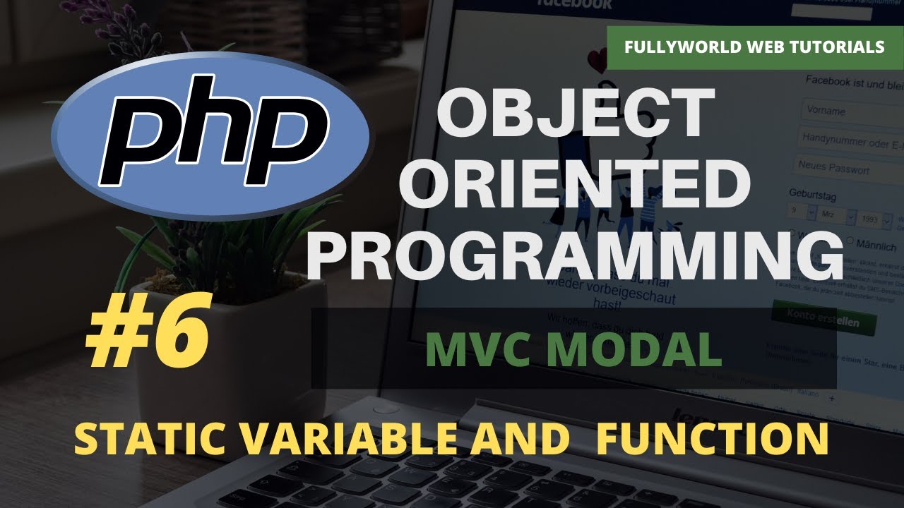#6 Static function and variable in Class | Object Oriented Programming in PHP | MVC IN PHP