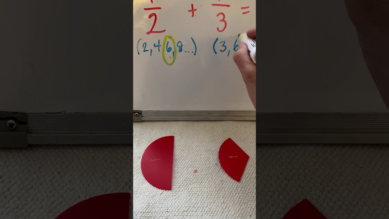 Adding Fractions with Unlike Denominators with Materials (Montessori Math)