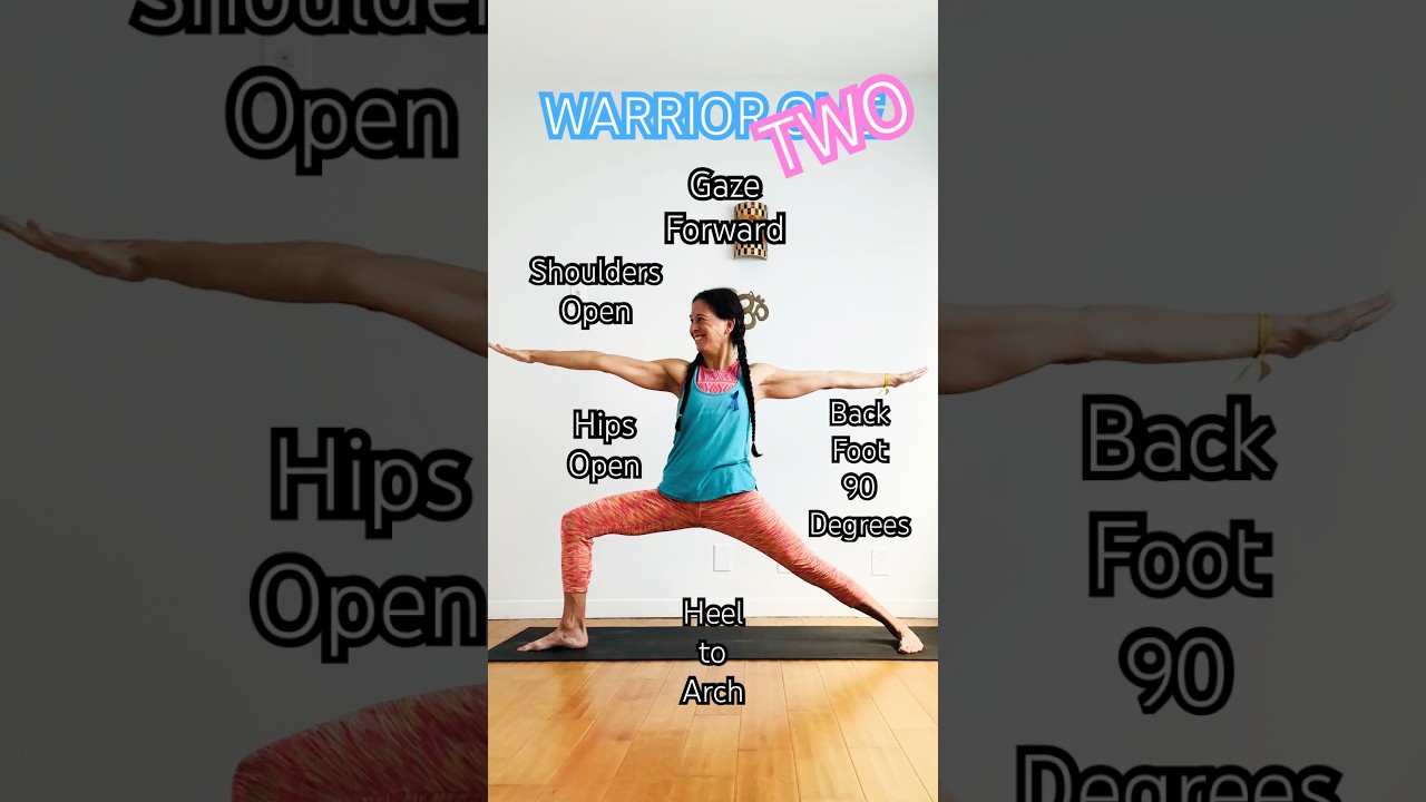 WARRIOR 1 Pose vs. WARRIOR 2 Pose for BEGINNERS Yoga Tutorial