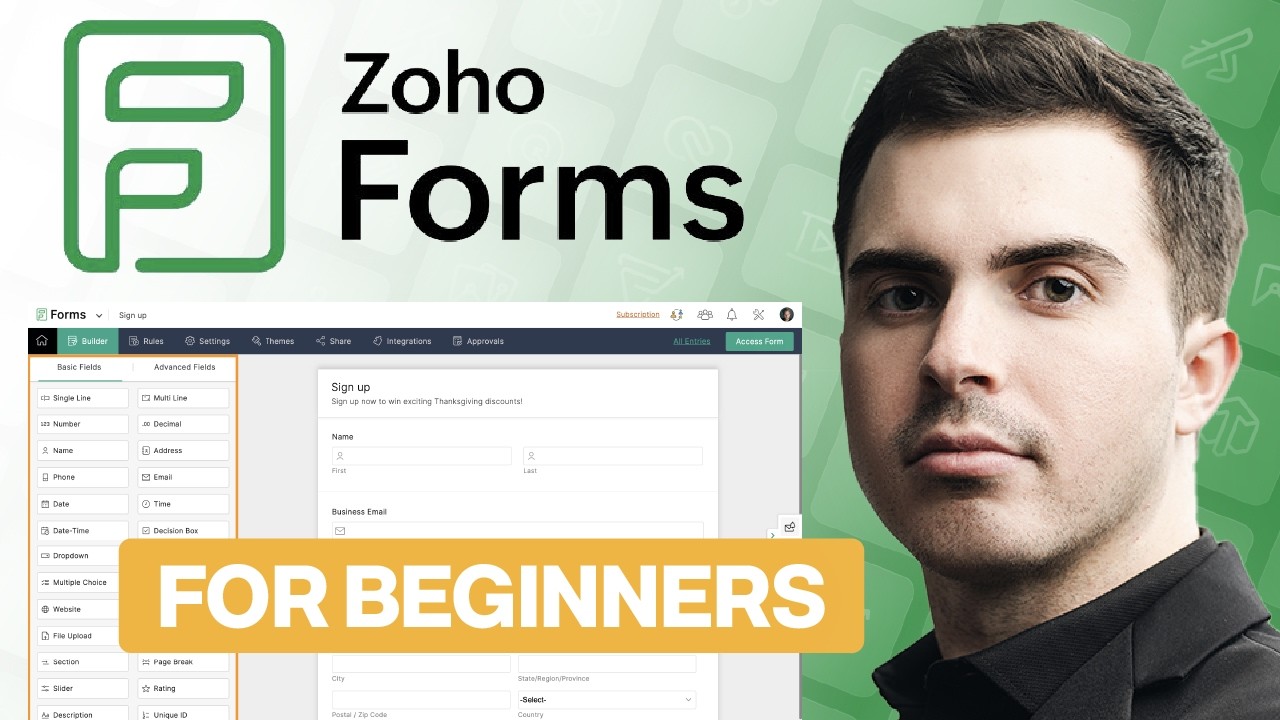 Zoho Forms FULL Beginners Tutorial (2026) | Easy Step-By-Step Walkthrough