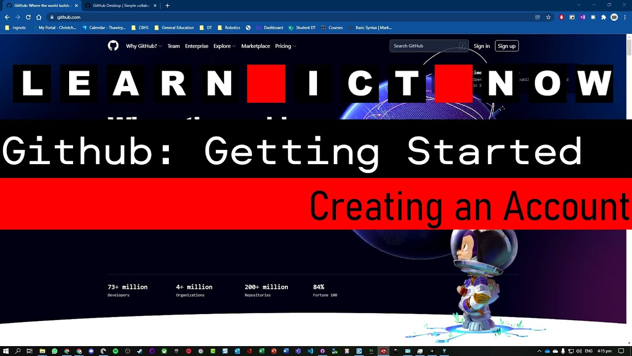 Creating a Github account (Quick Bytes)