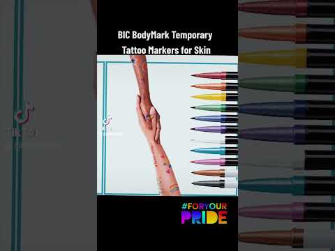 Bic body art pens #lgbt #pride #lgbtq Part of pride month, awesome body tattoo #art #body #gay