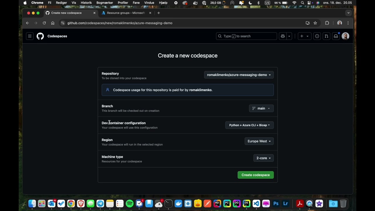 Development Containers (devcontainers) in GitHub Codespaces