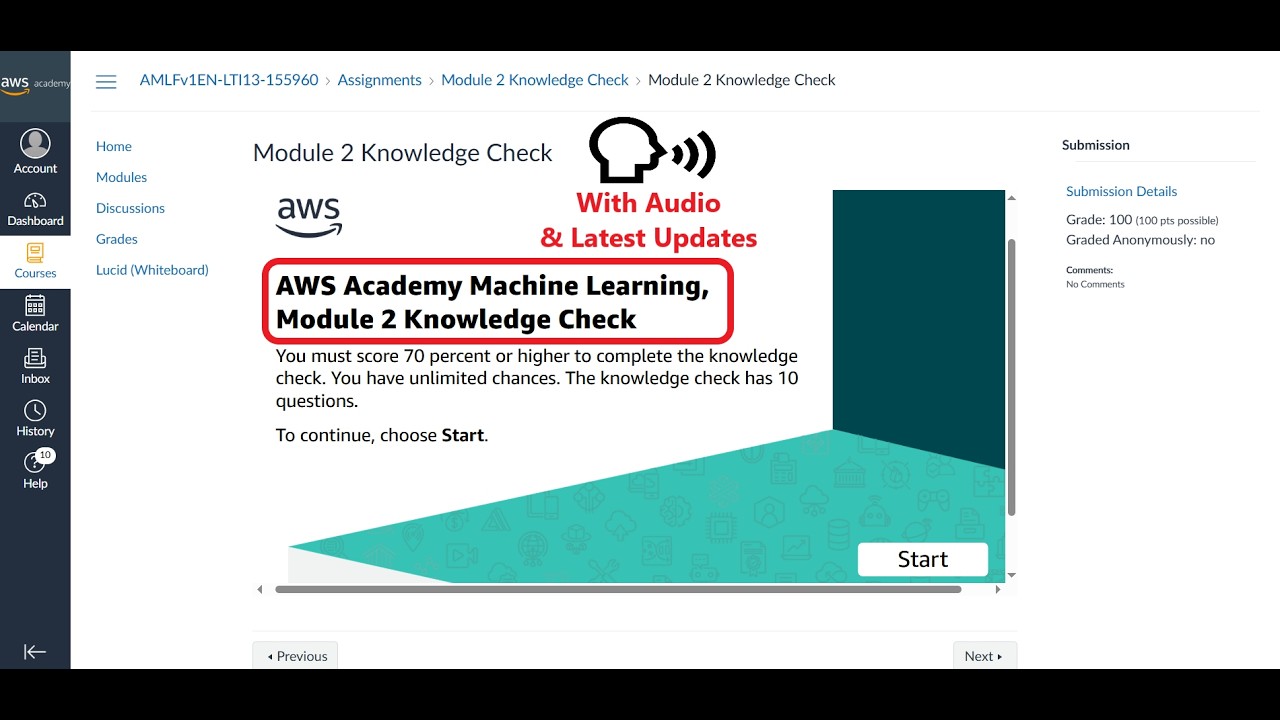 Module 2 Knowledge Check | Introducing Machine Learning | AWS Academy Machine Learning Foundations