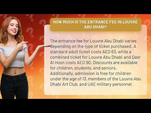 How much is the entrance fee in Louvre Abu Dhabi?