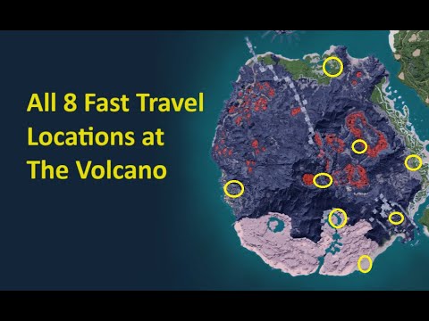 All Fast Travel Waypoints in Palworld Part 5 - 8 Locations at the Volcano