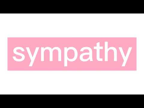 How to pronounce sympathy
