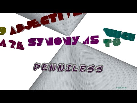 penniless - 9 adjectives synonym to penniless (sentence examples)