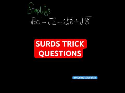 Simplify sqrt(50)-sqrt(2)-2sqrt(18)+sqrt(8) || #surds | #algebra | #maths | #shorts |