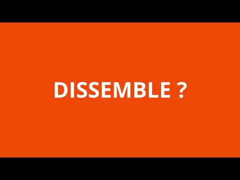 DISSEMBLE | MEANING | IMPROVE VOCAB